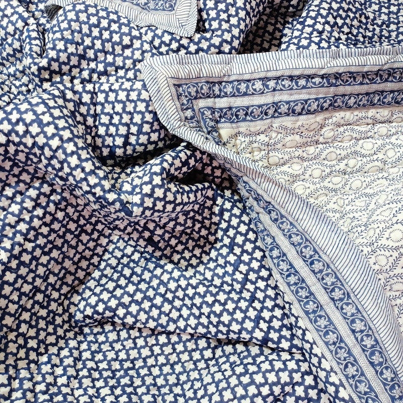 Block Print Quilt - Etsy