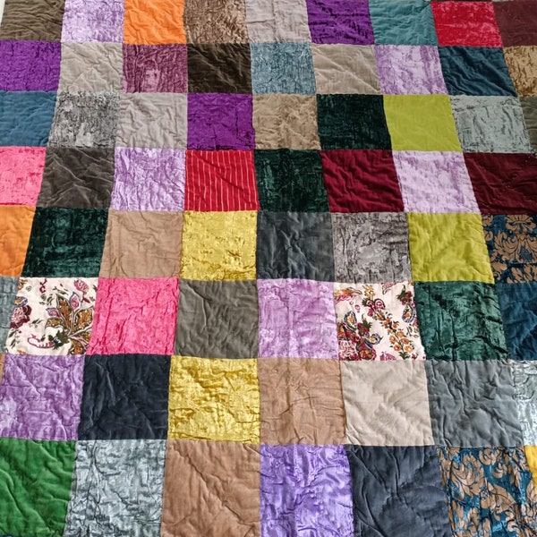 Velvet Quilt - Etsy