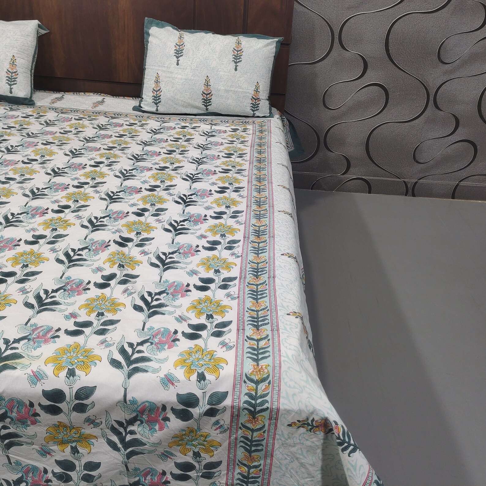 Block Print Bedsheet Set Indian Hand Block Print Art - Etsy