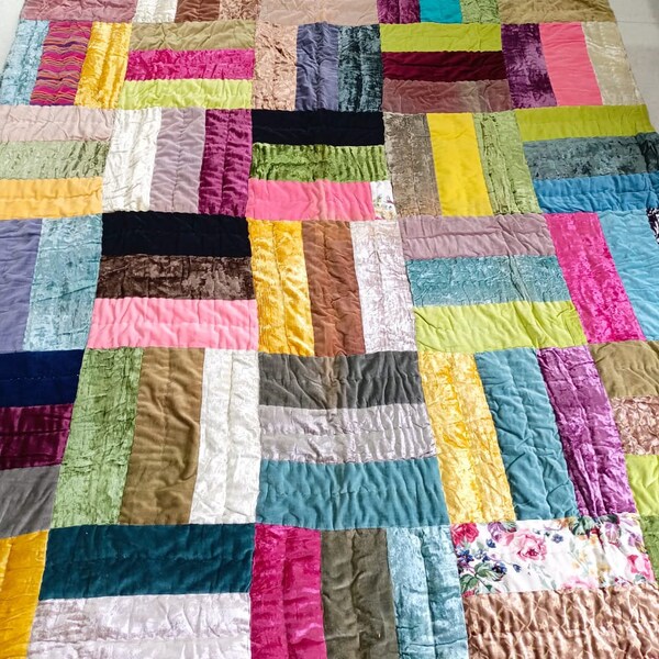Velvet Patchwork - Etsy