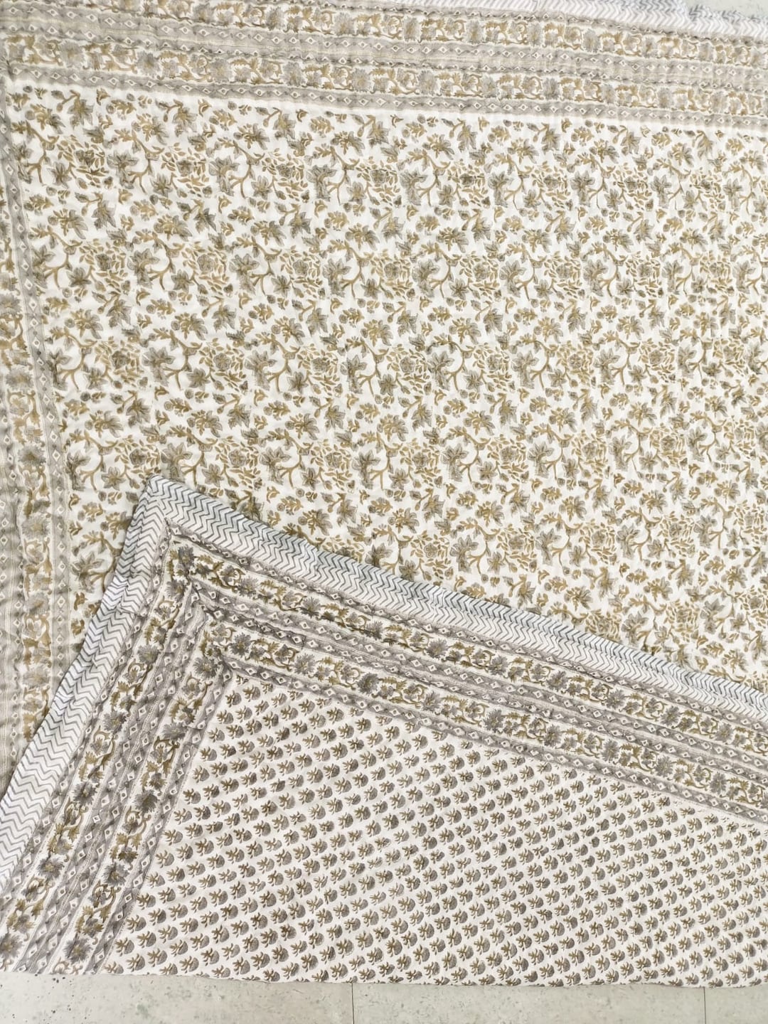 Beautiful Multi Color Block Print Bedroom Décor, Indian Bedsheets ...