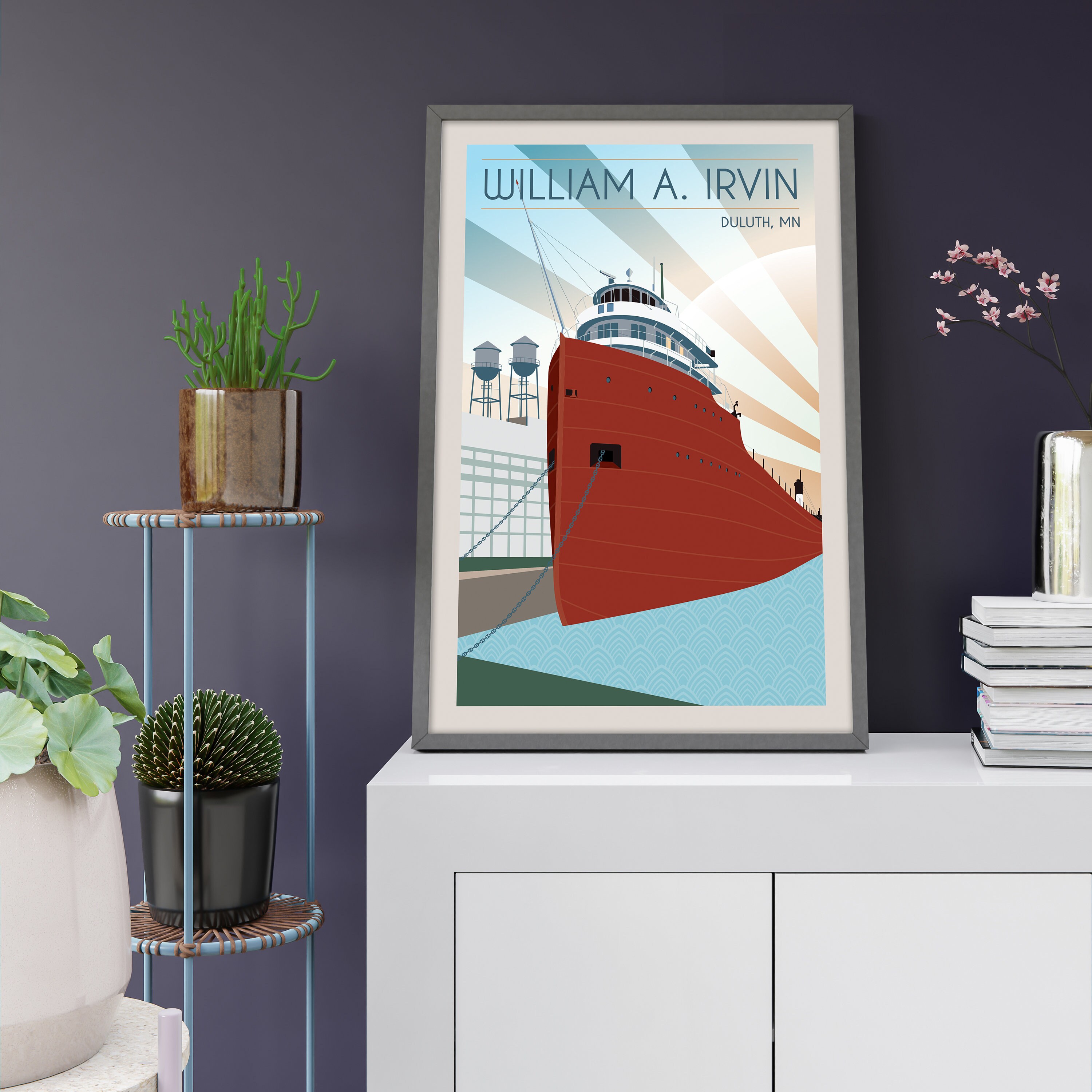 SS William A. Irvin Retro Style Poster | Etsy