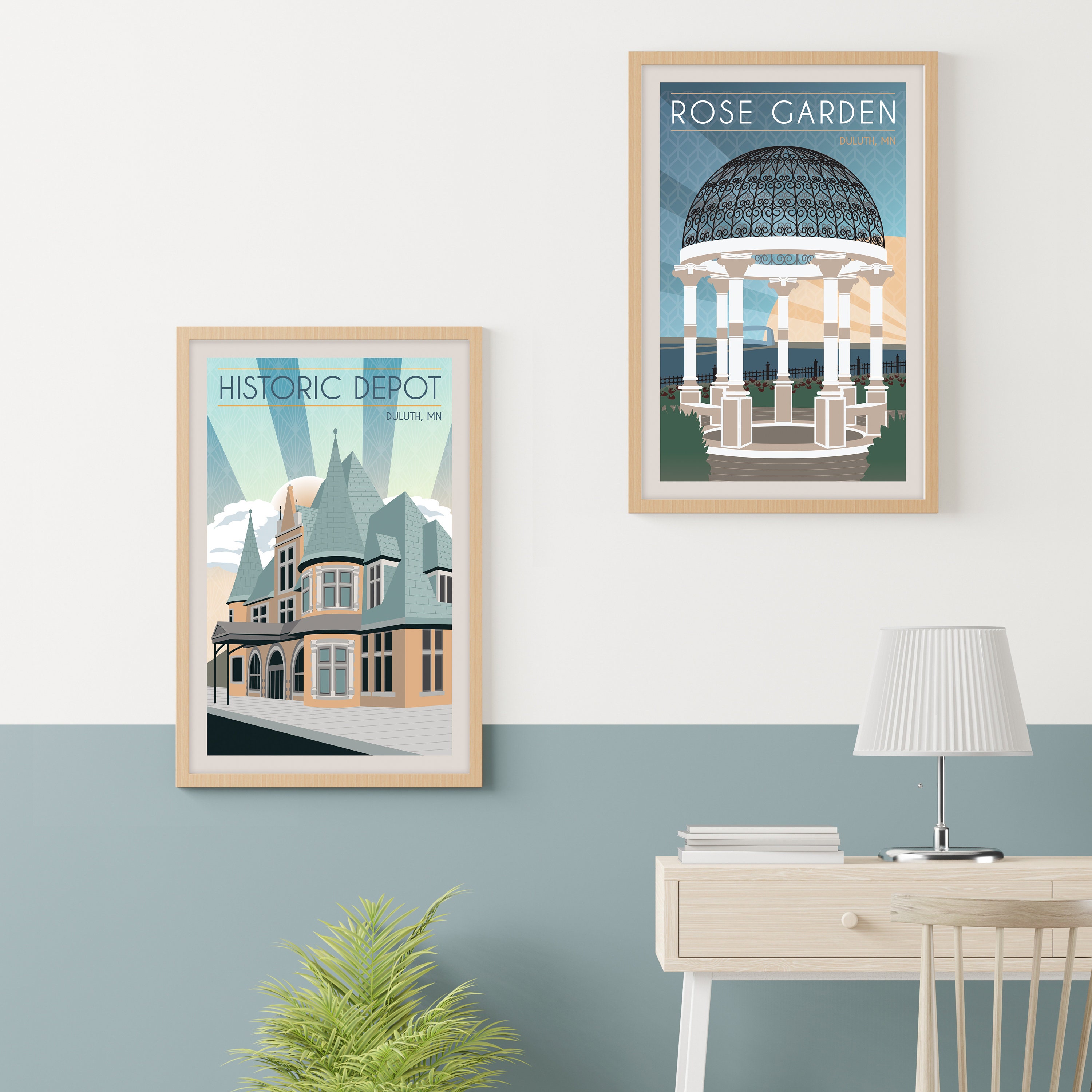 Historic Depot Retro Style Poster | Etsy