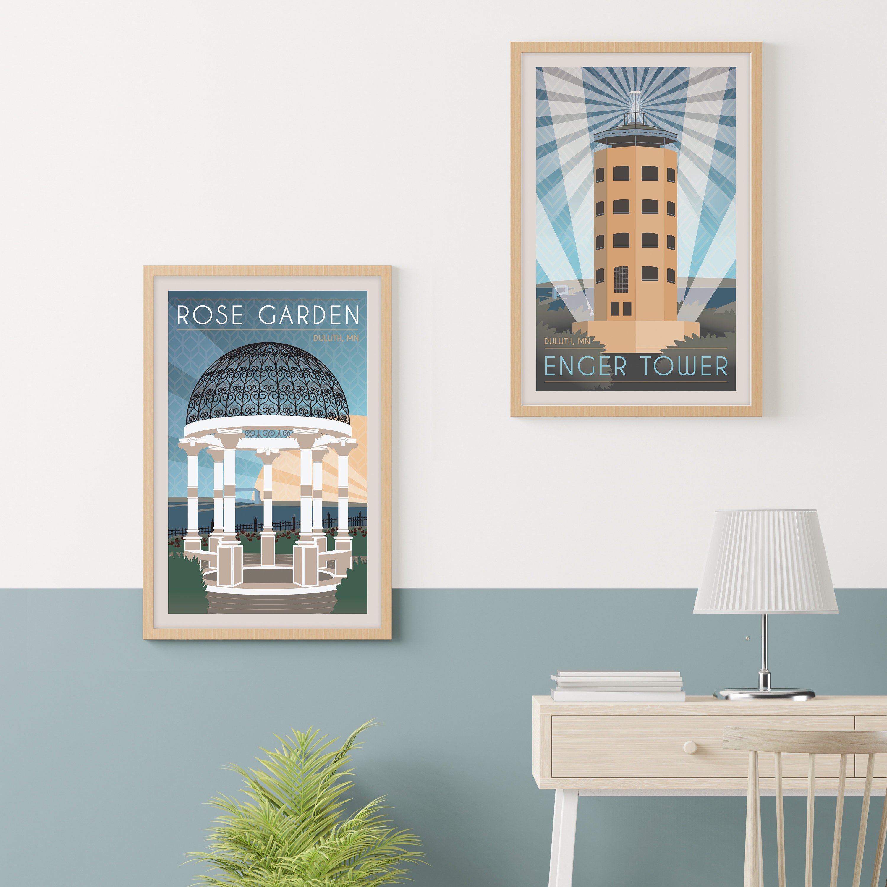 Rose Garden Gazebo Retro Style Poster | Etsy