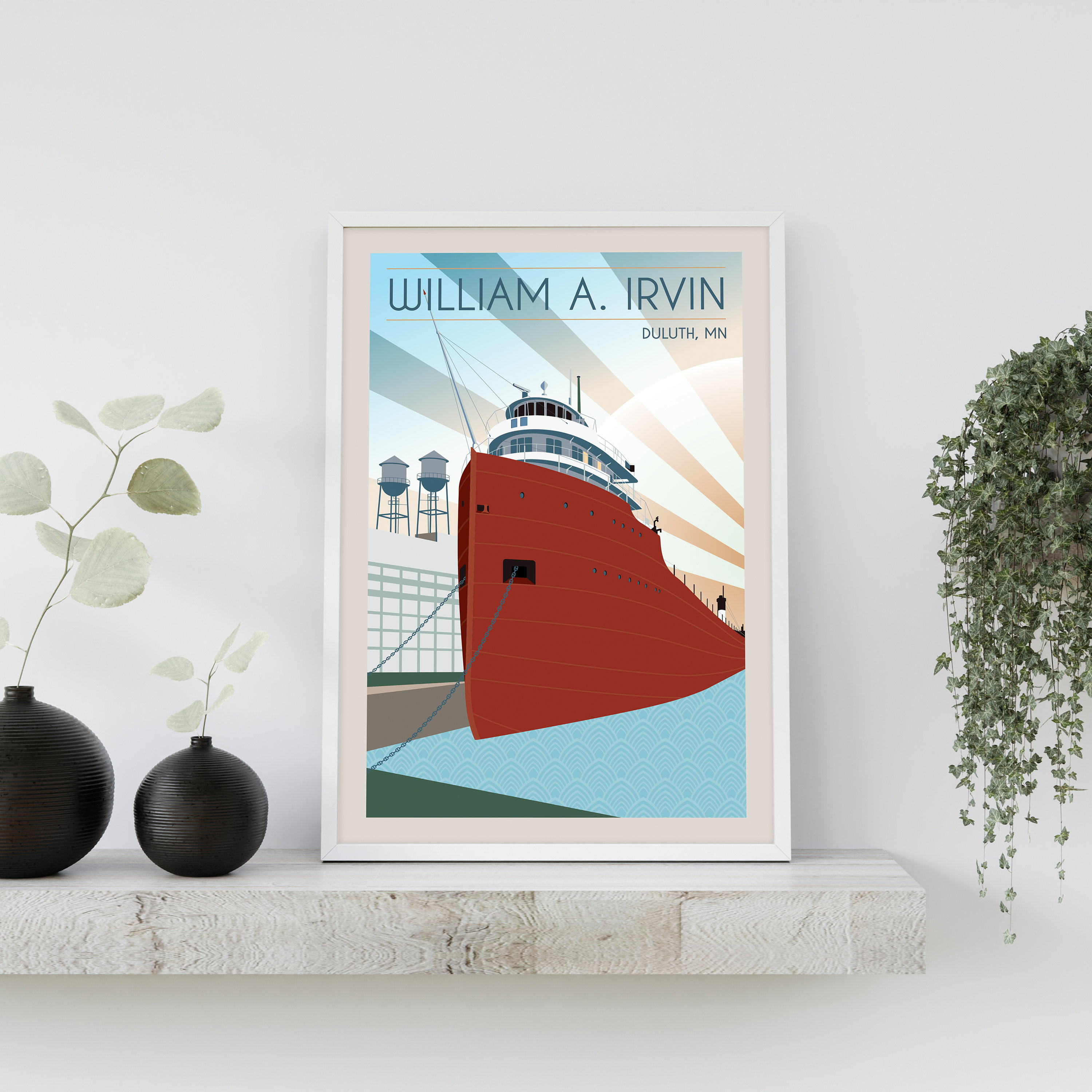SS William A. Irvin Retro Style Poster - Etsy