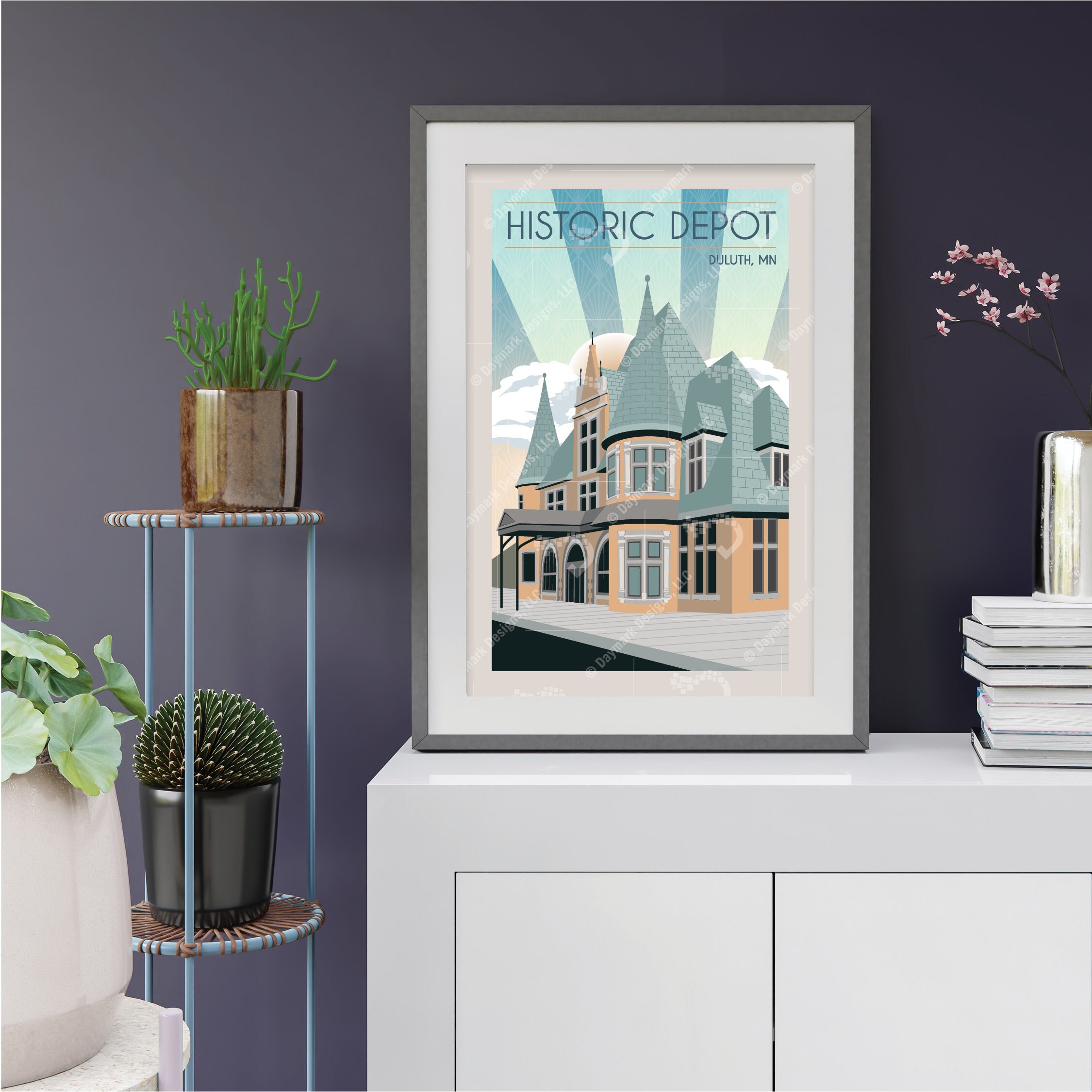 Historic Depot Retro Style Poster - Etsy