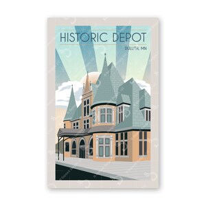 Historic Depot Retro Style Poster - Etsy