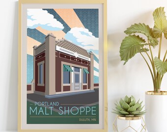 Retro Portland Poster - Etsy