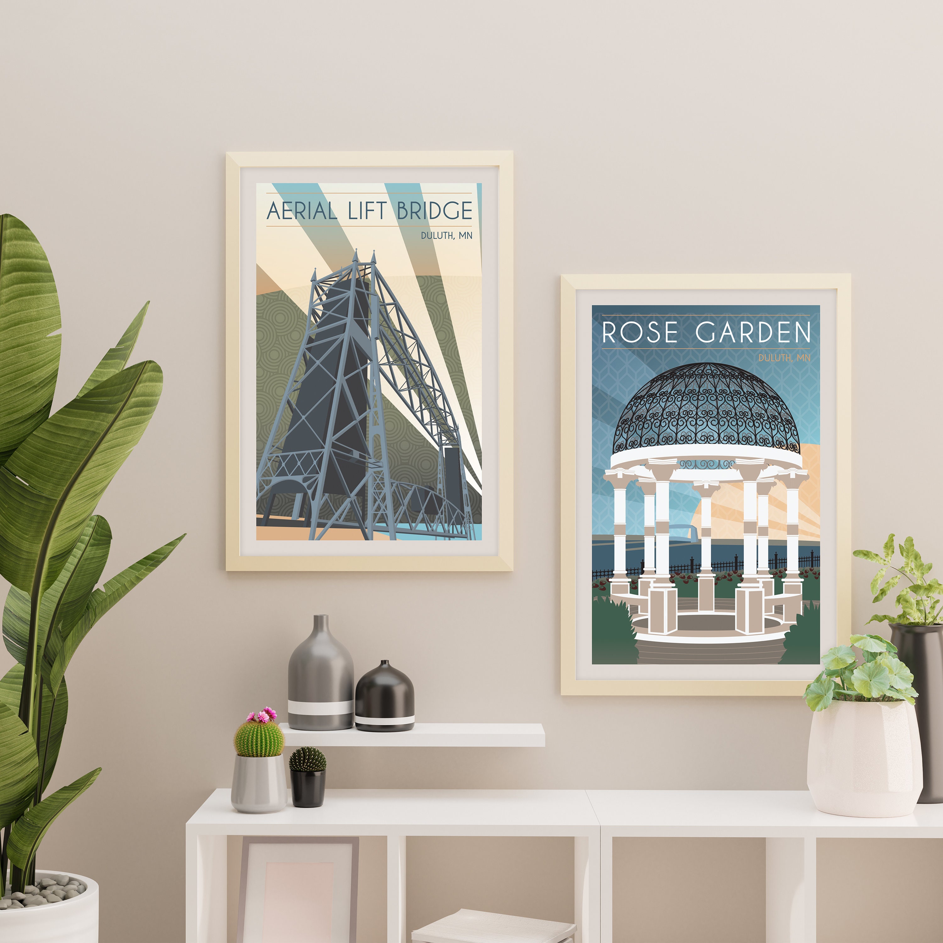 Rose Garden Gazebo Retro Style Poster | Etsy