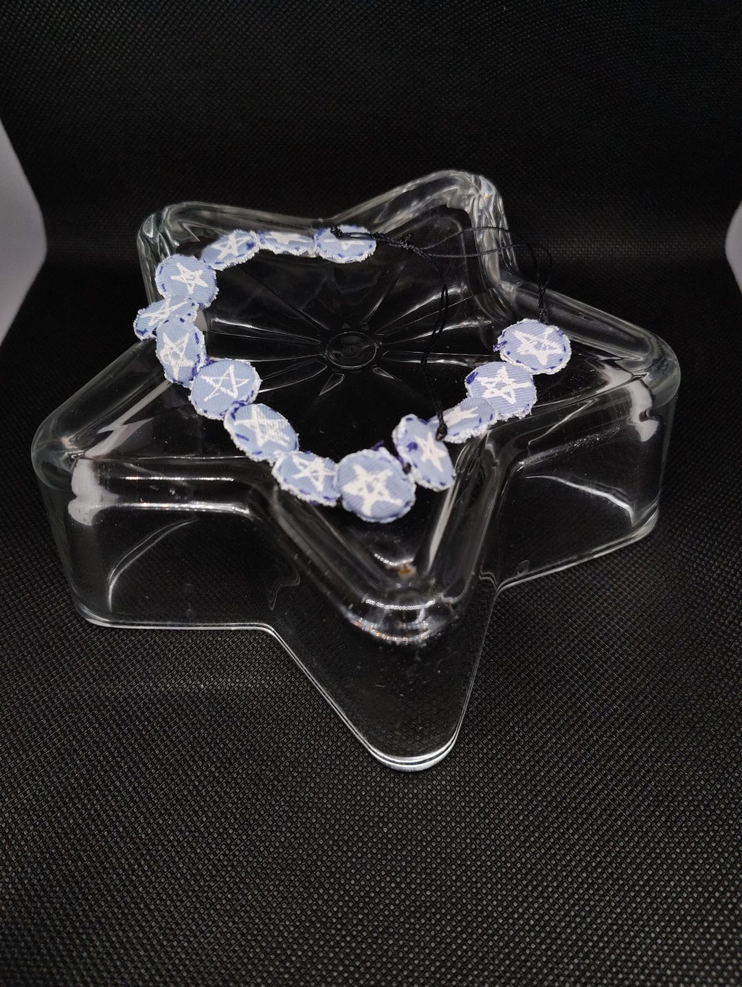 Tron Inspired Beads Bracelet - Purple - Blue - Heat Reactive Fwbric ...