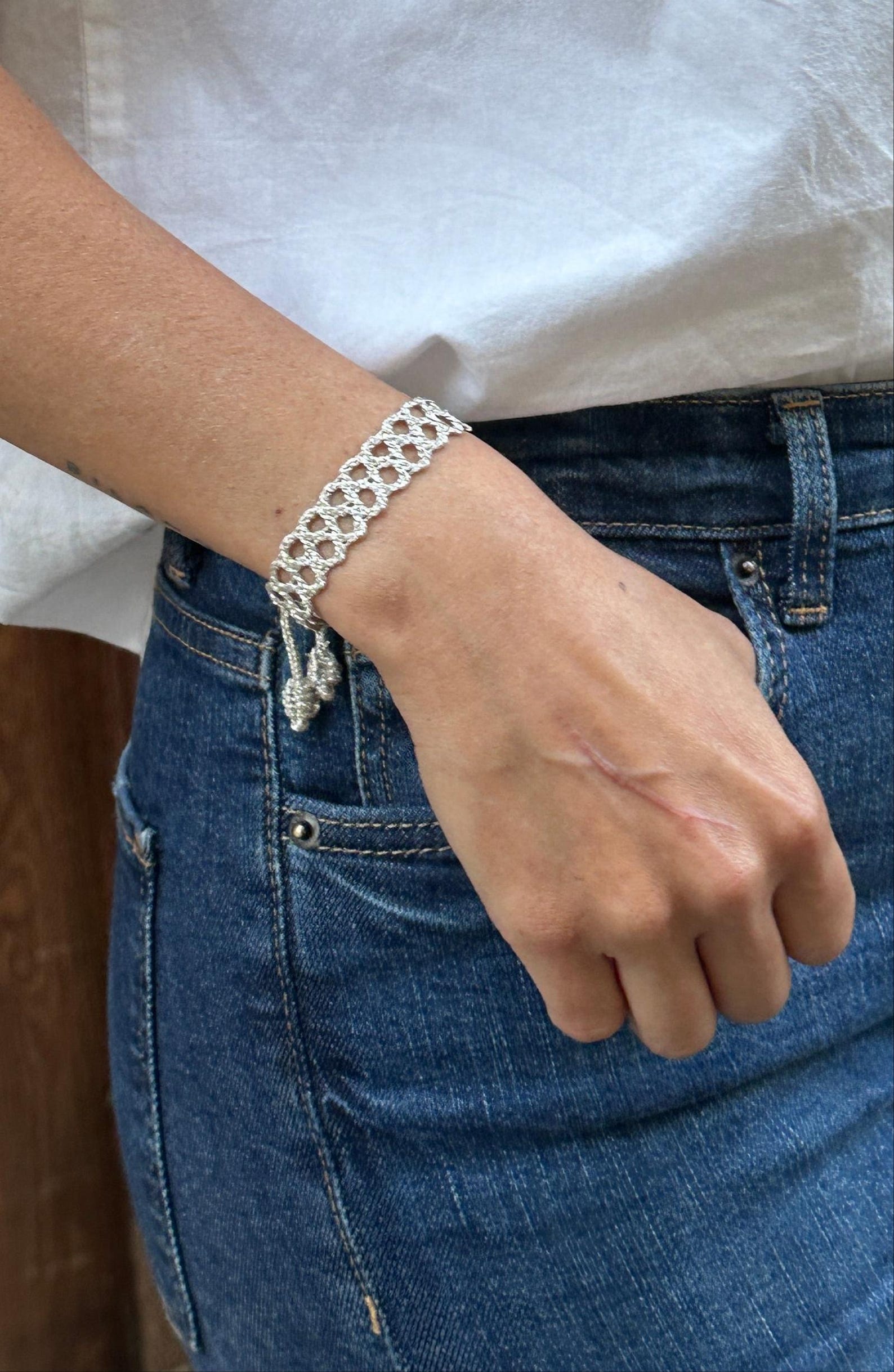 Adjustable Fatima Thin Sfifa Gold Thread Woman Bracelet Handmade ...