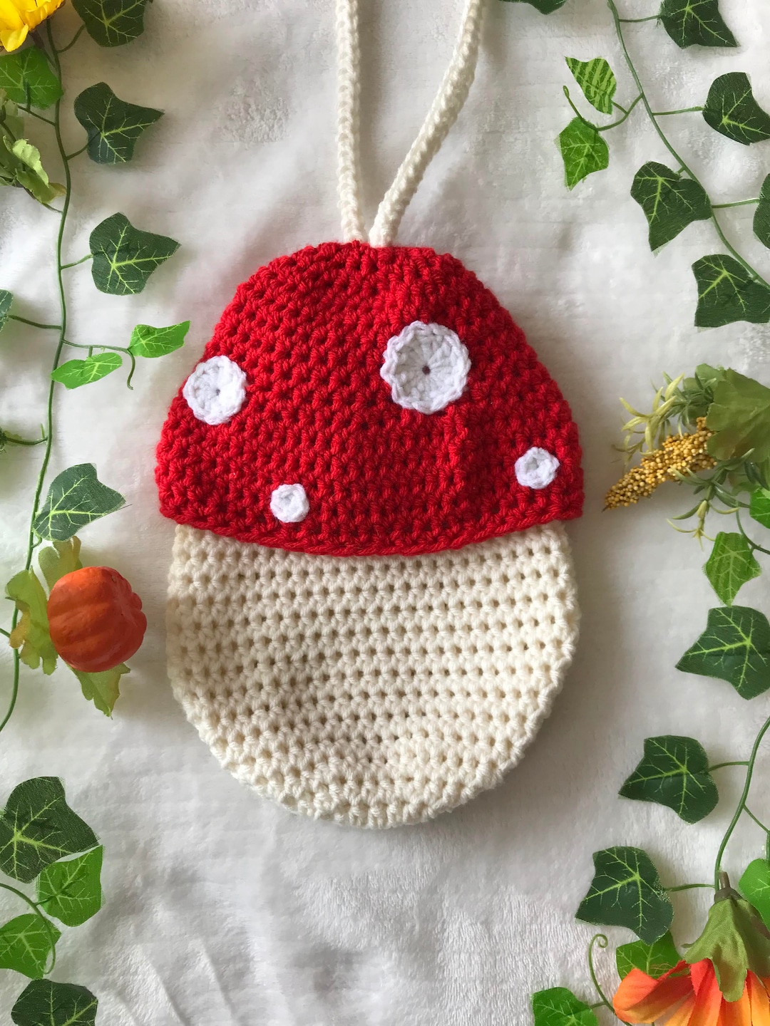PATTERN Mushroom Fairy Drawstring Bag Crochet by Lynzi - Etsy