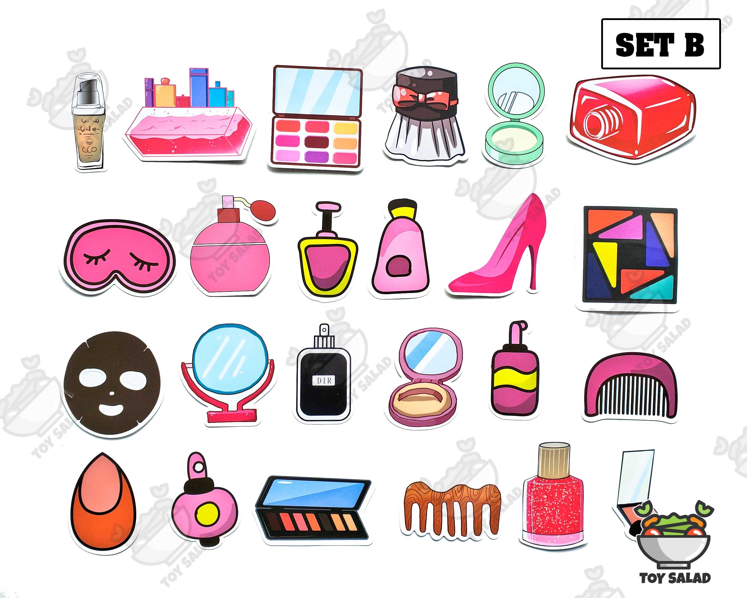 50 pcs Beauty Cosmetic Sticker Pack Nail Polish | Etsy