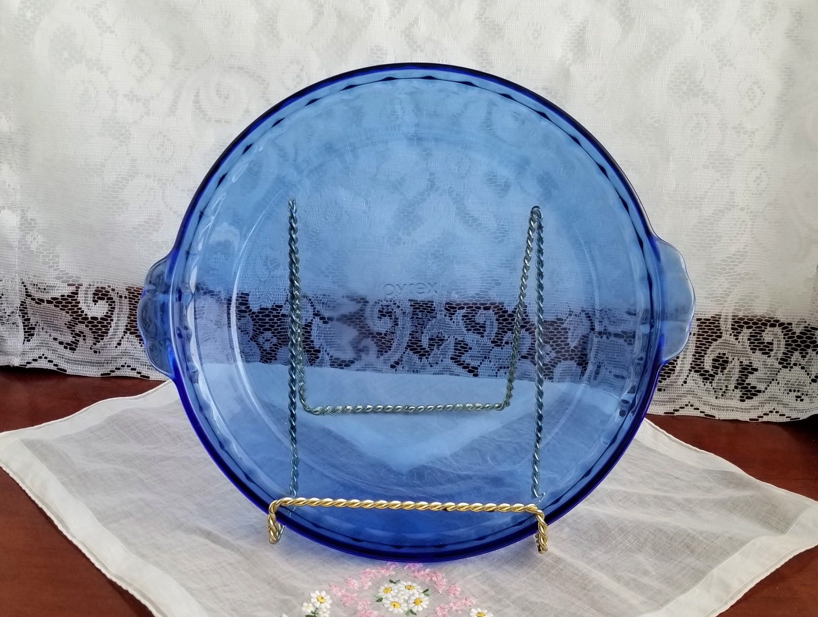 Vintage Pyrex Cobalt Blue 229 Pyrex Pie Pan Fluted Rims - Etsy