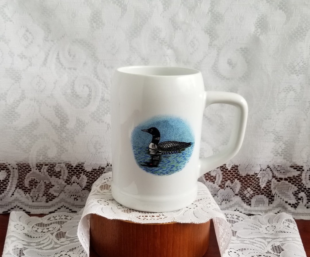 Vintage Ceramic Loon, Duck Coffee or Tea Mug or Beer Stein - Stunning ...