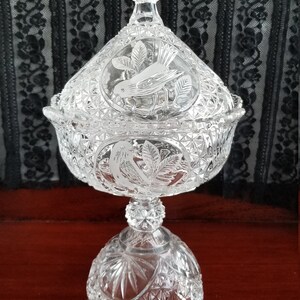 Hofbauer Byrdes German Lidded Compote -valentine Gift for the Crystal ...