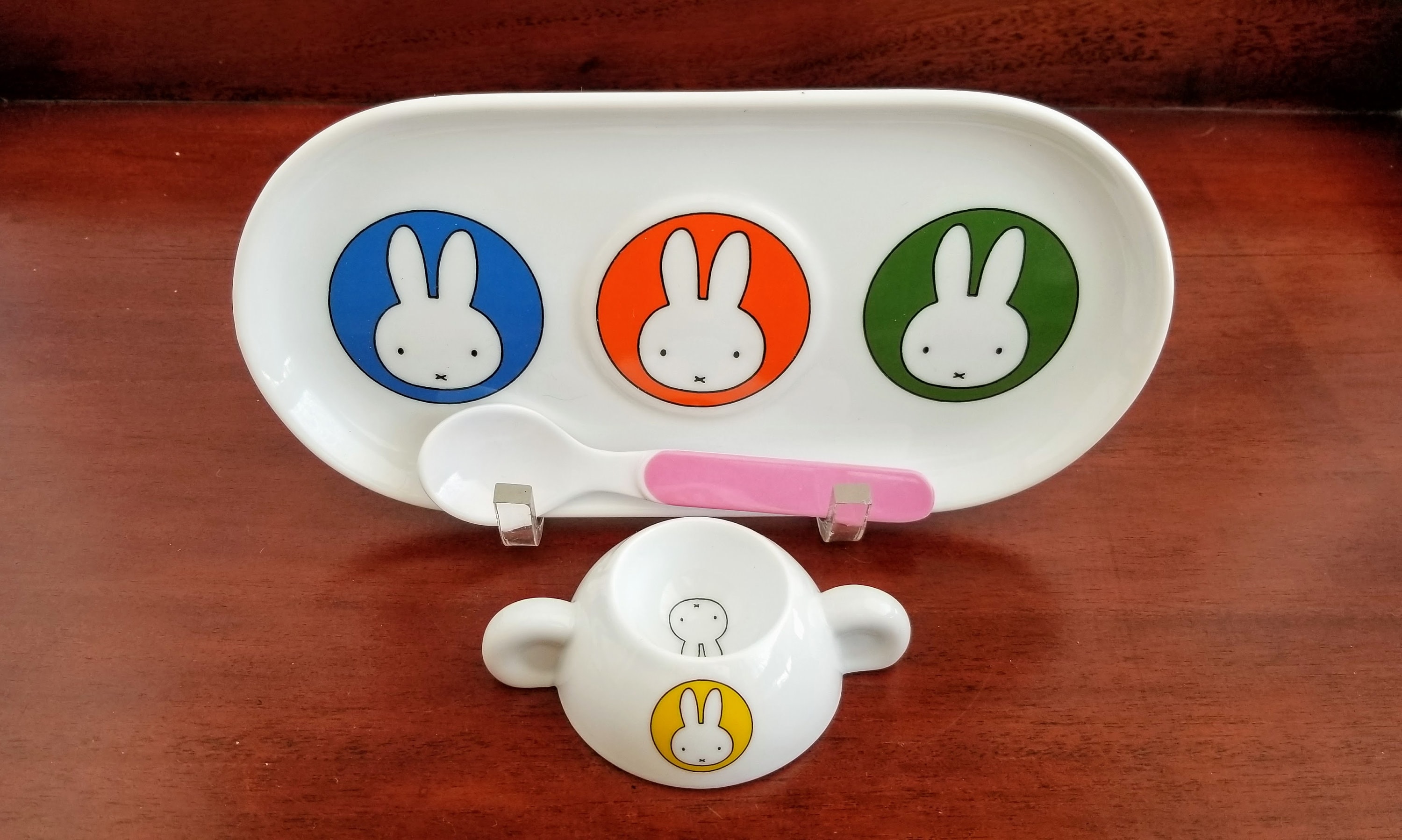 Vintage Miffy Ceramic Set of a Snack Plate Egg Cup & Spoon - Etsy