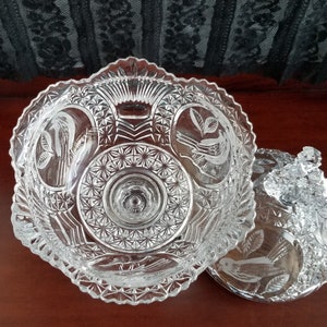 Hofbauer Byrdes German Lidded Compote -valentine Gift for the Crystal ...