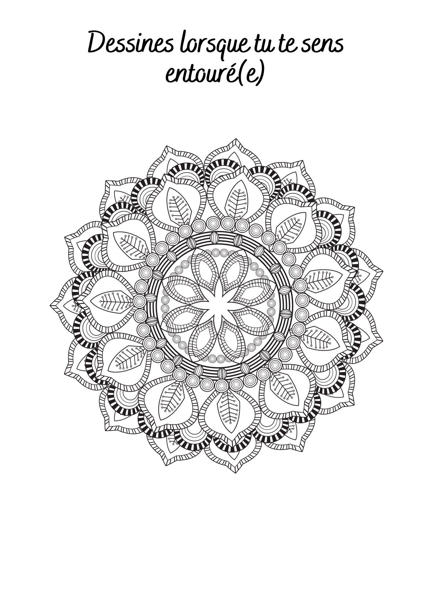 Mandalas Coloring Bundle Printable FR, Daily and Weekly Mood Tracker ...