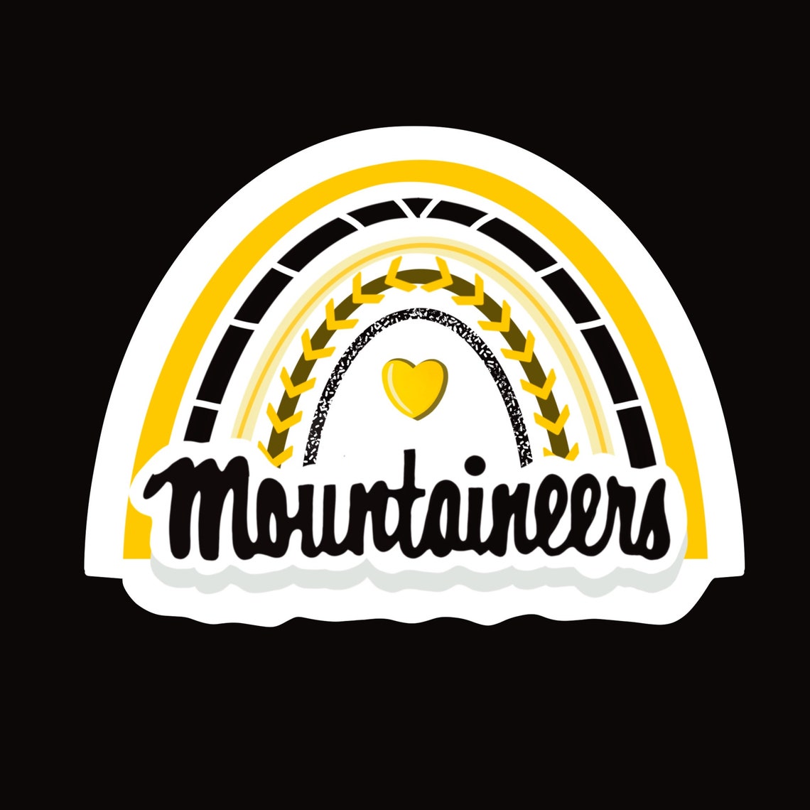 App State Appalachian State Mountaineers Sticker - Etsy