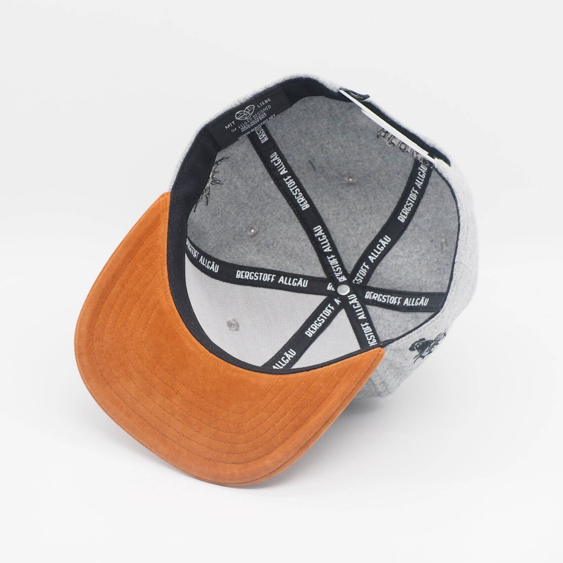 Bergstoff Mountain Peaks Snapback Cap Allgäu Bavarian Hiking Edelweiss ...