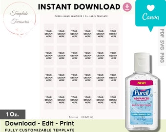 Wedding Purell Label | Etsy