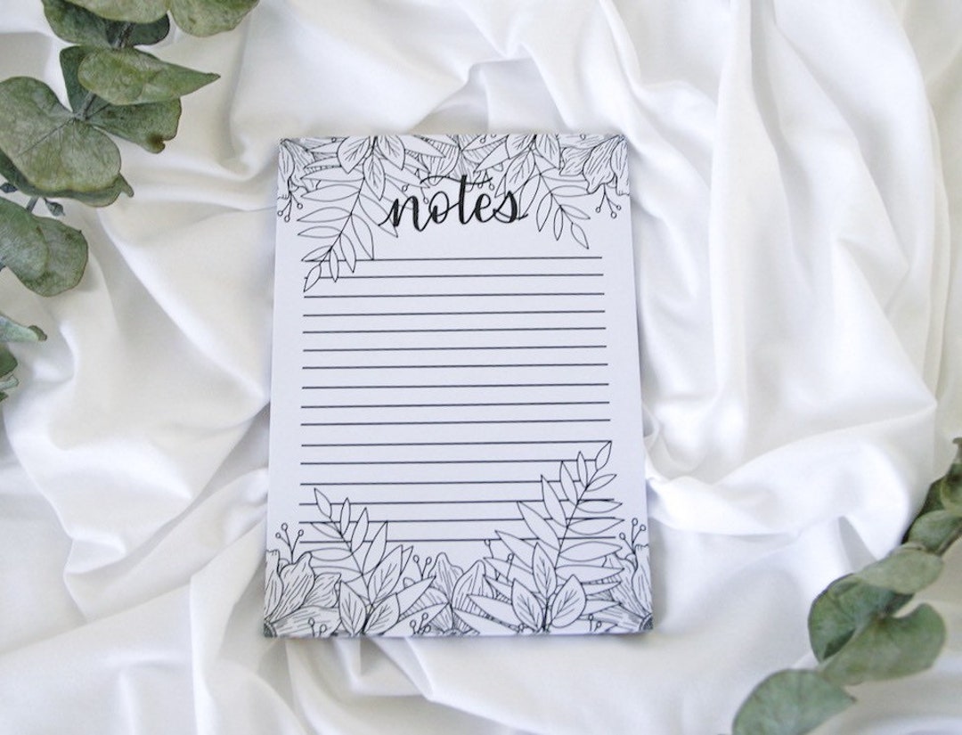 Greenery Notepad, Stationary, Writing Tablet, List Making, Tear-able Note Sheets - Etsy