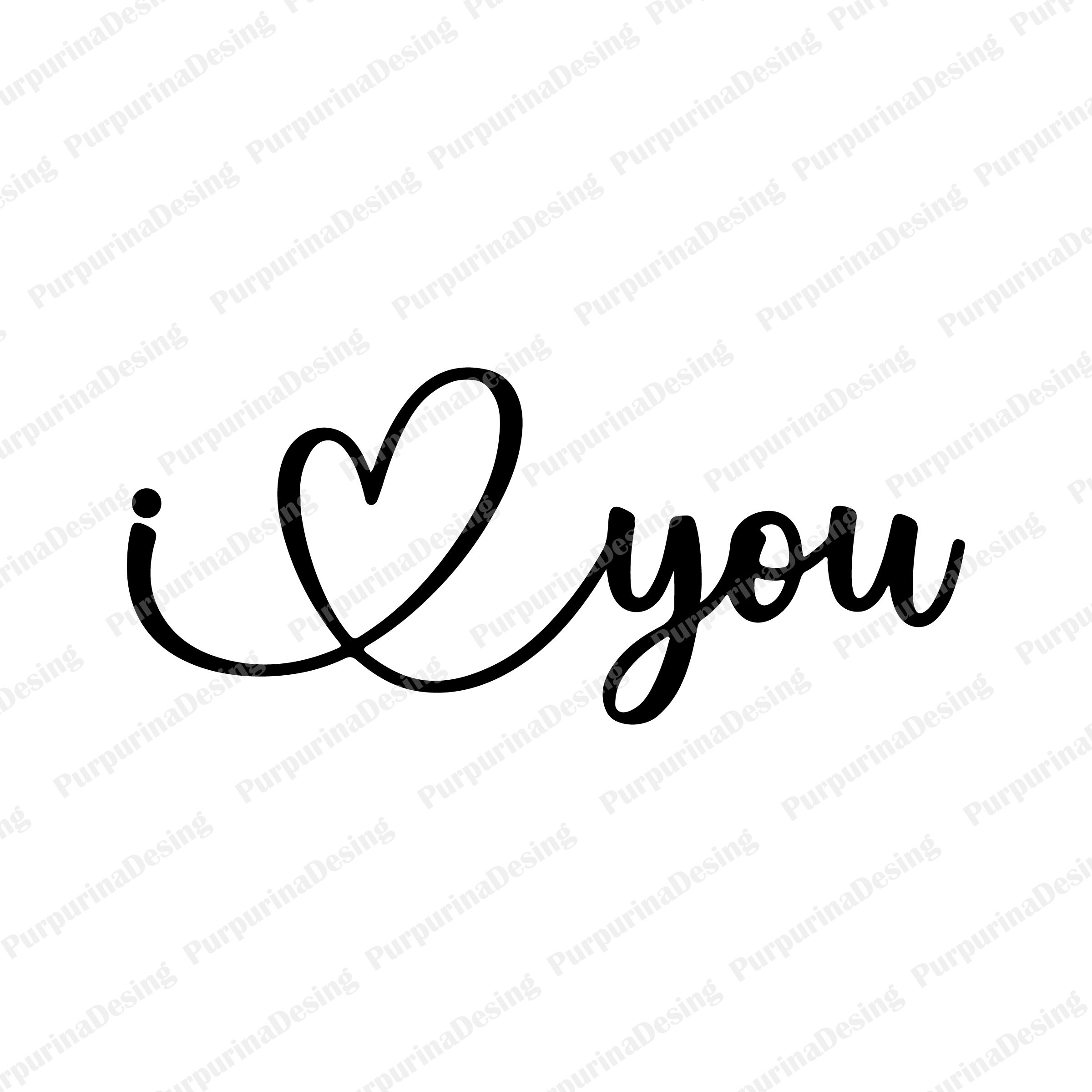 I Love You Heart SVG, Valentines Day SVG, Love SVG, Digital Download ...