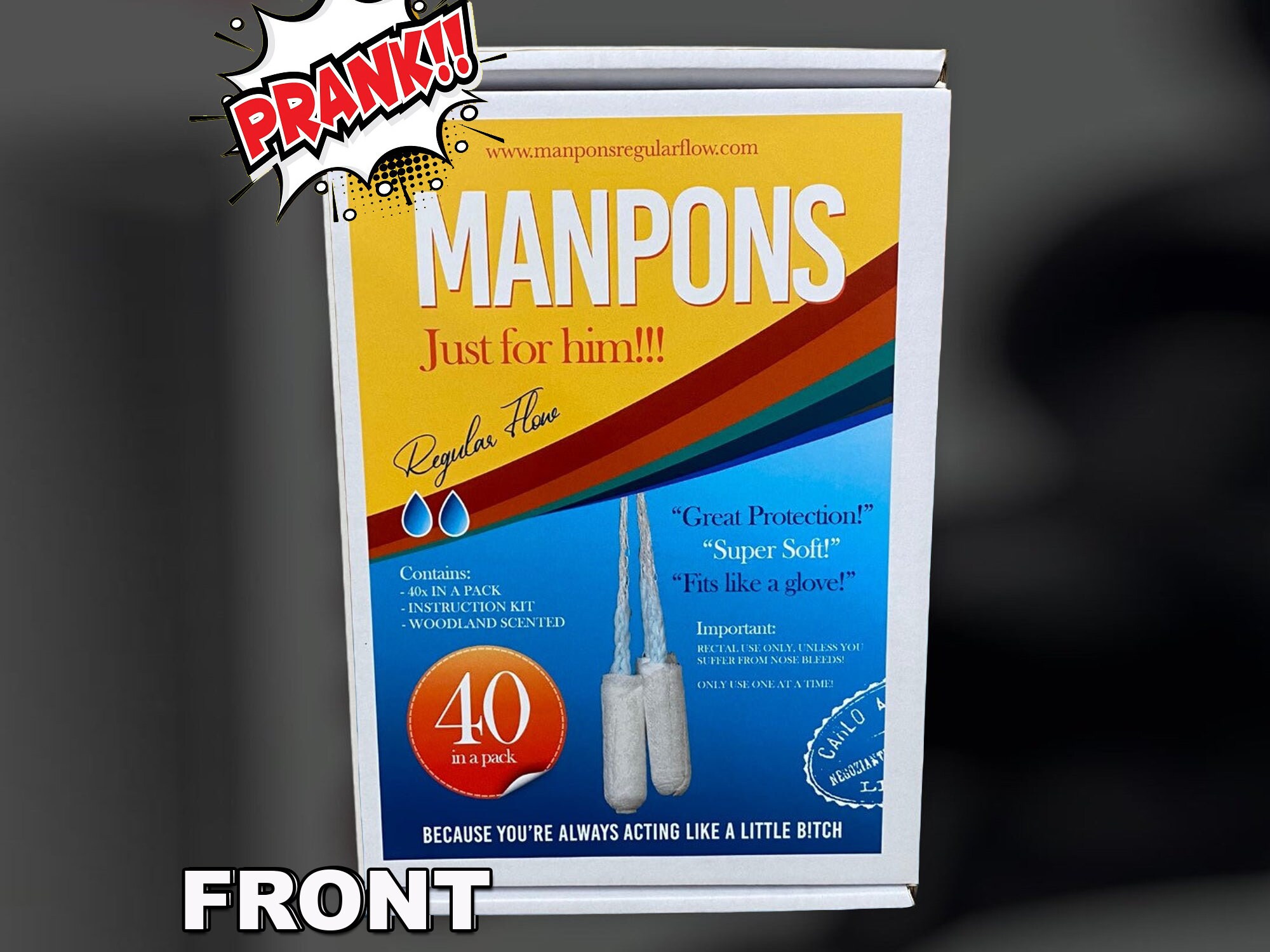 MANPONS Prank Post Gift Funny Gag Gift Ideal for Birthday | Etsy