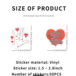 ASL Stickers Assorted Pack of 50 - Etsy