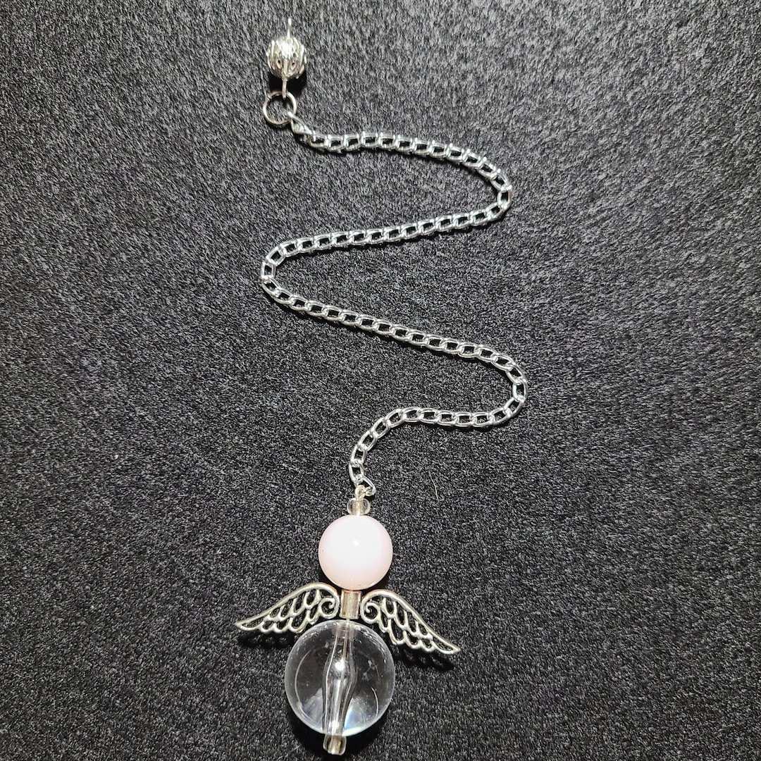 Angel Acrylic Pendulum & Chain dowsing Divination - Etsy