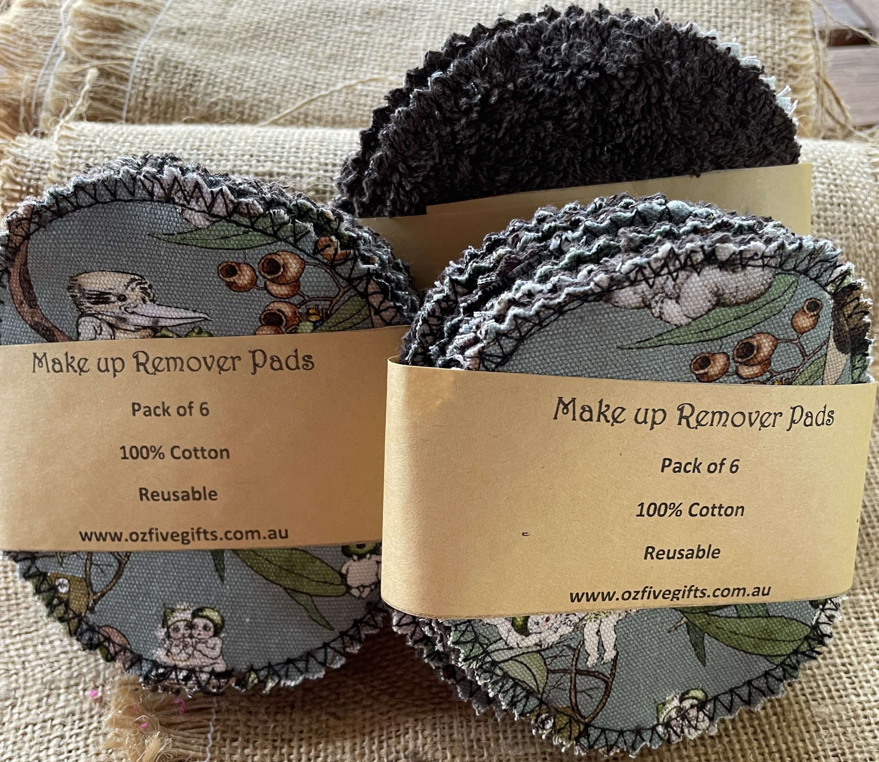 Set of 6 X Reusable Make up Remover Pads Hand Sewn Unique - Etsy Australia