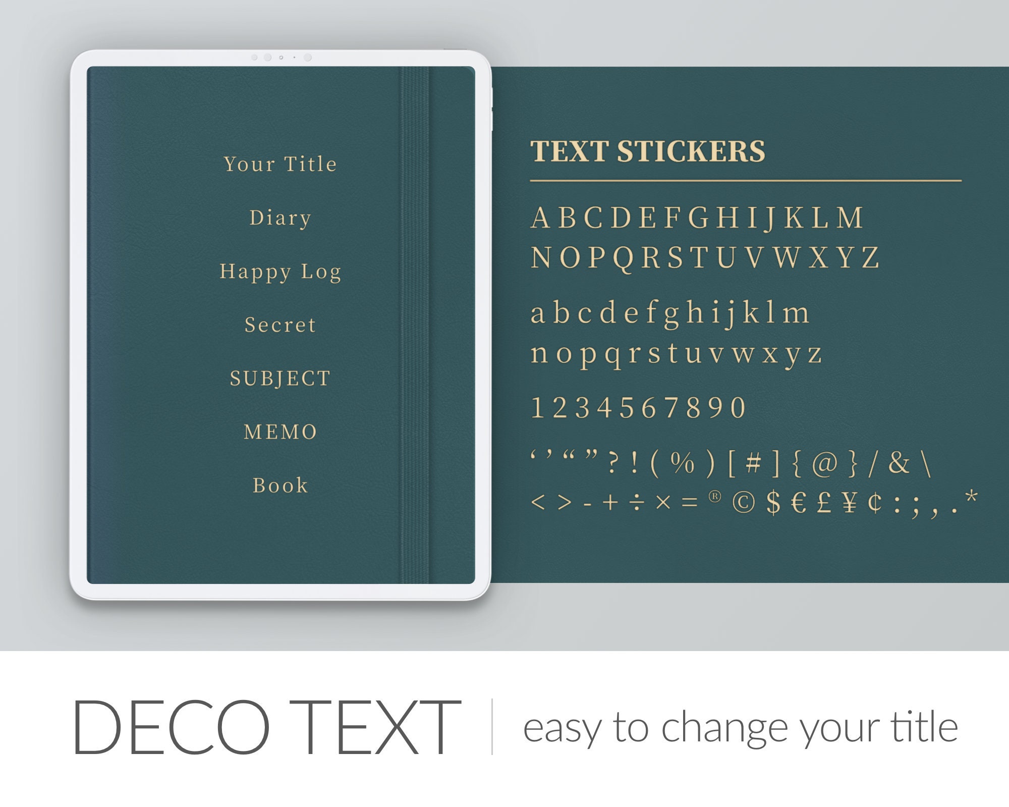 48 Portrait Digital Notebook Covers Digital Planner - Etsy