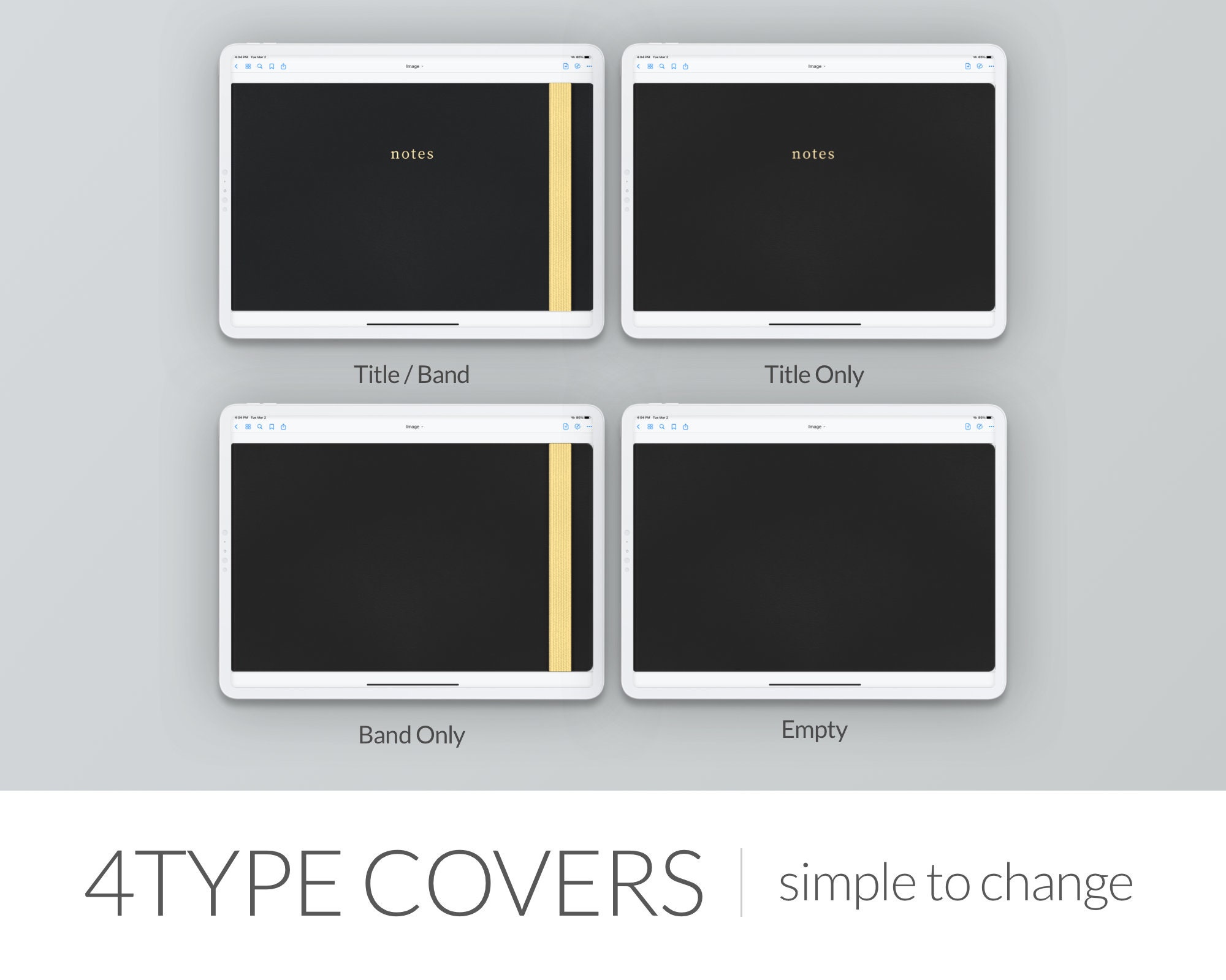 24 Landscape Digital Notebook Covers Digital Planner Goodnotes Cover ...