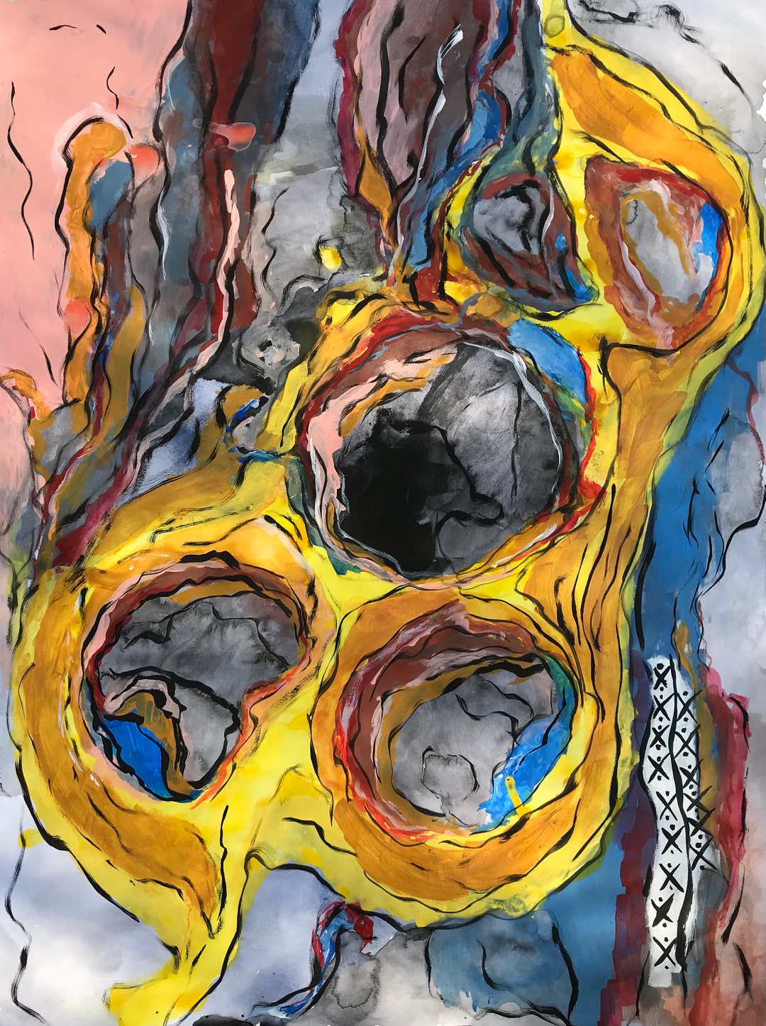 Life on Mt. Olympus - Abstract Mythology Painting - Etsy