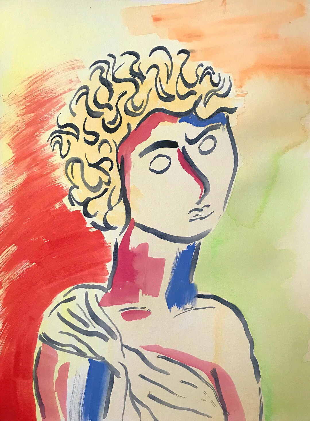 Apollo Judges the Postmodern World - Abstract Mythology Gods Painting ...