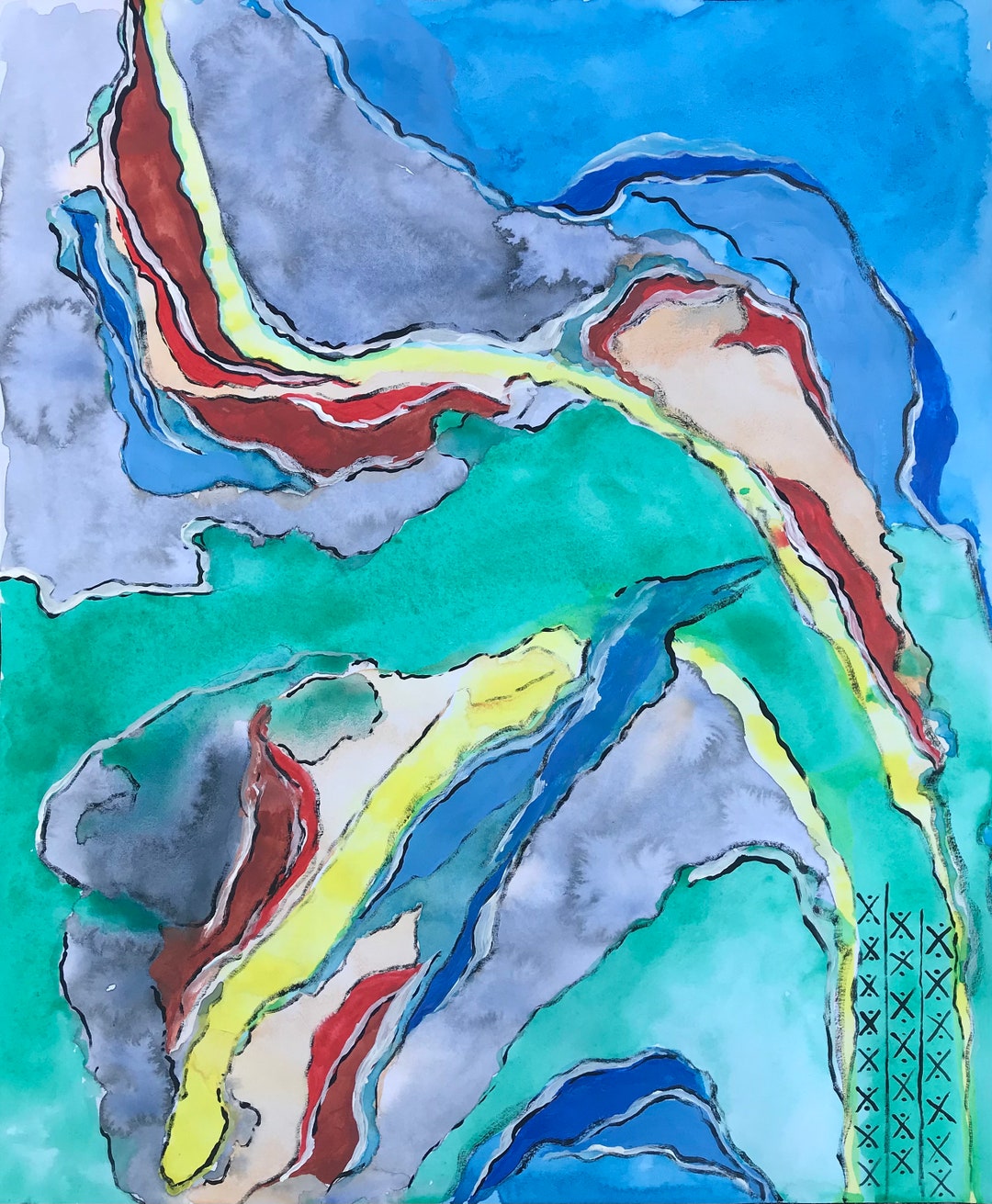 The Titanic Docks in Costa Rica - Abstract Painting Art - Etsy