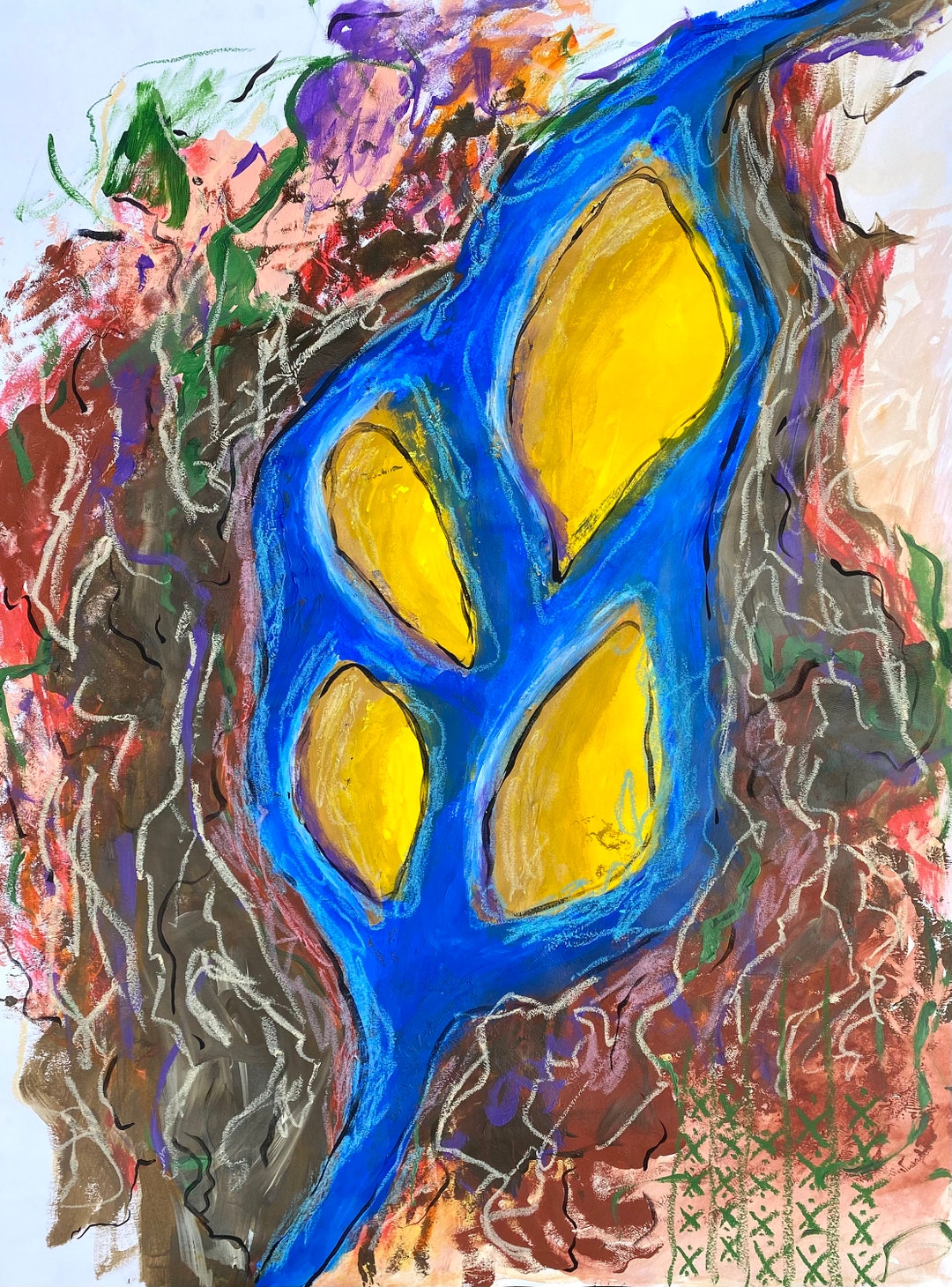 Four Similitudes - Abstract Art Painting Mythology Goddess Nature - Etsy