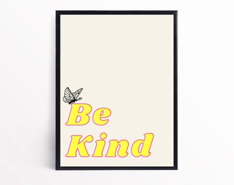 Scatter Kindness Print Be Kind Print Digital Download - Etsy