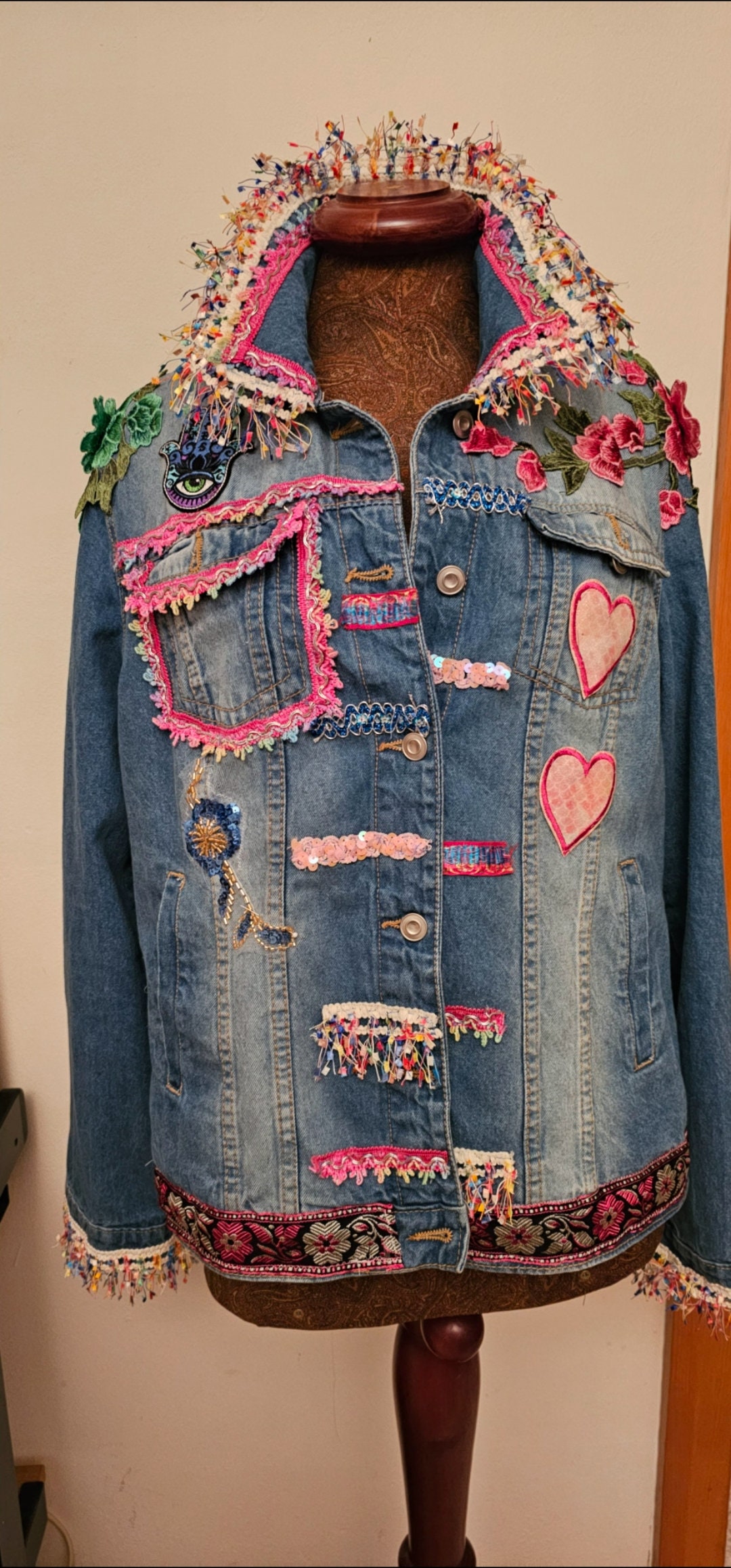Sweet Angel, Baby Angel, Wings Jean, Denim Jacket, Size US Woman ...