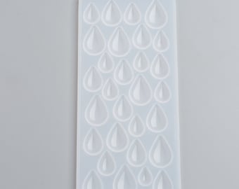 Shiny Teardrop Earring Mold Shiny Silicone Molds for Epoxy - Etsy