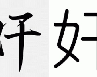 Kanji Symbol for Assassin SVG Digital Download Four Different Fonts ...