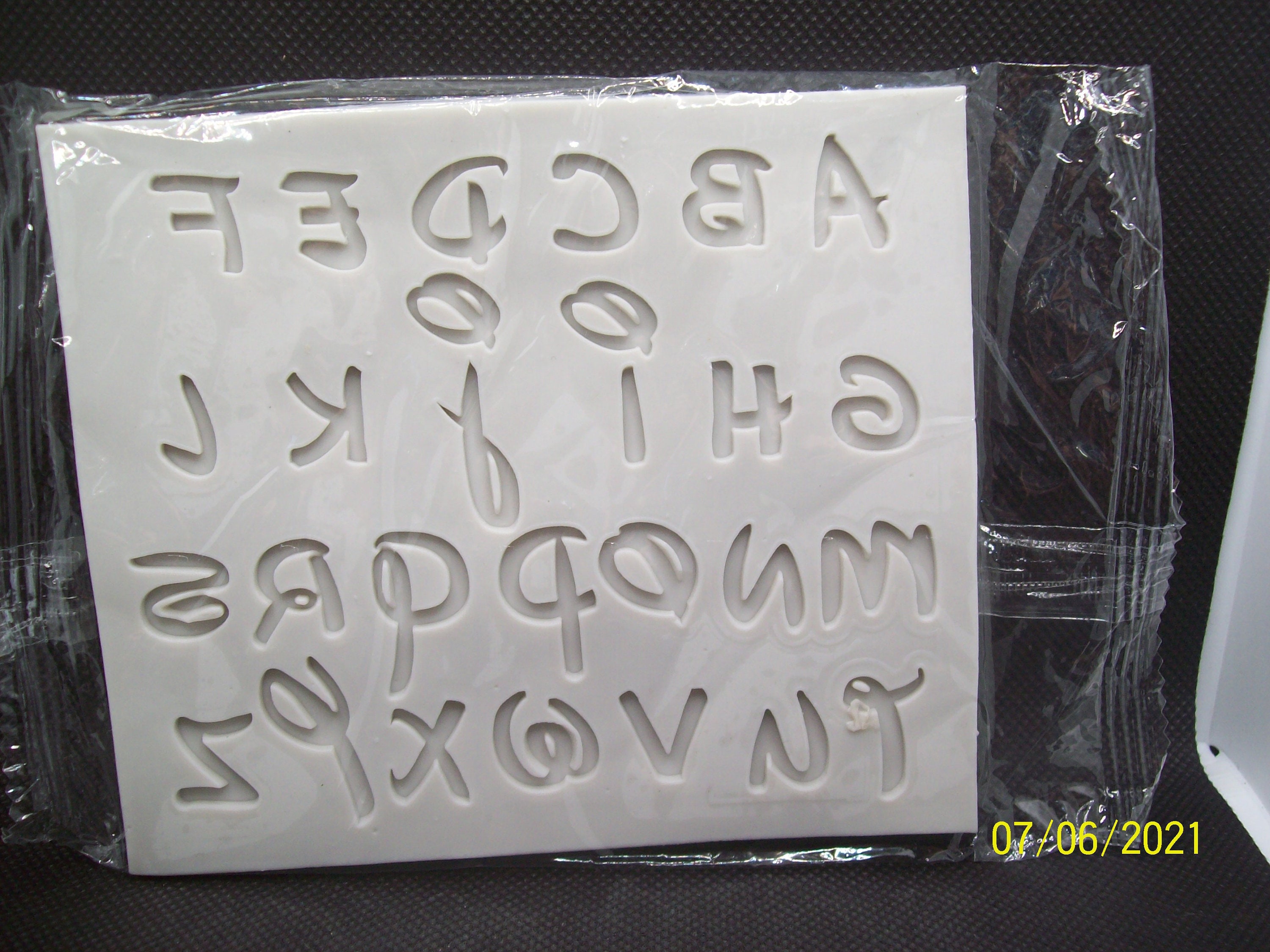 Food Grade Silicone Alphabet AZ Mold | Etsy