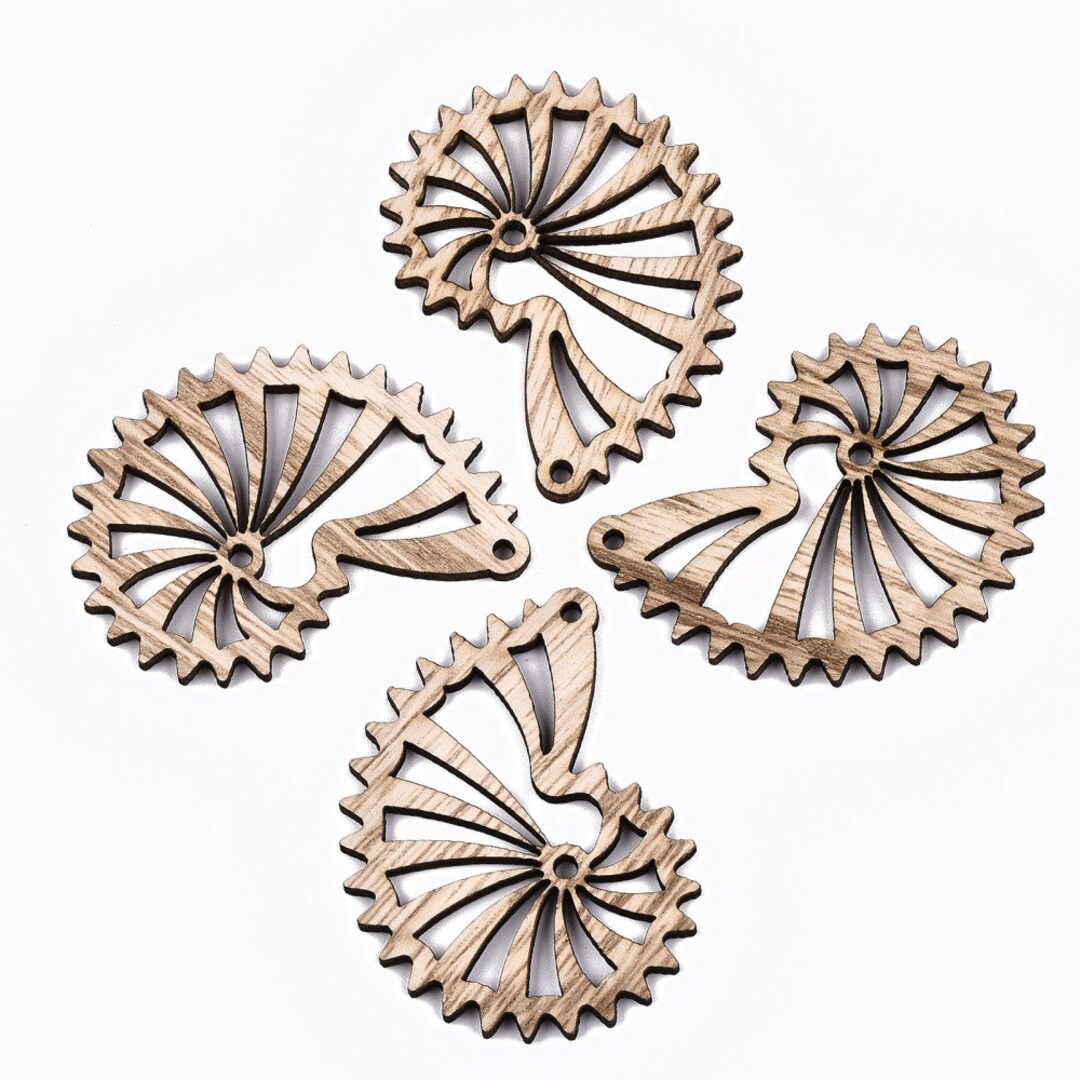 Laser Cut Unfinished Wood Snail Shape W/ Gear Side - Etsy