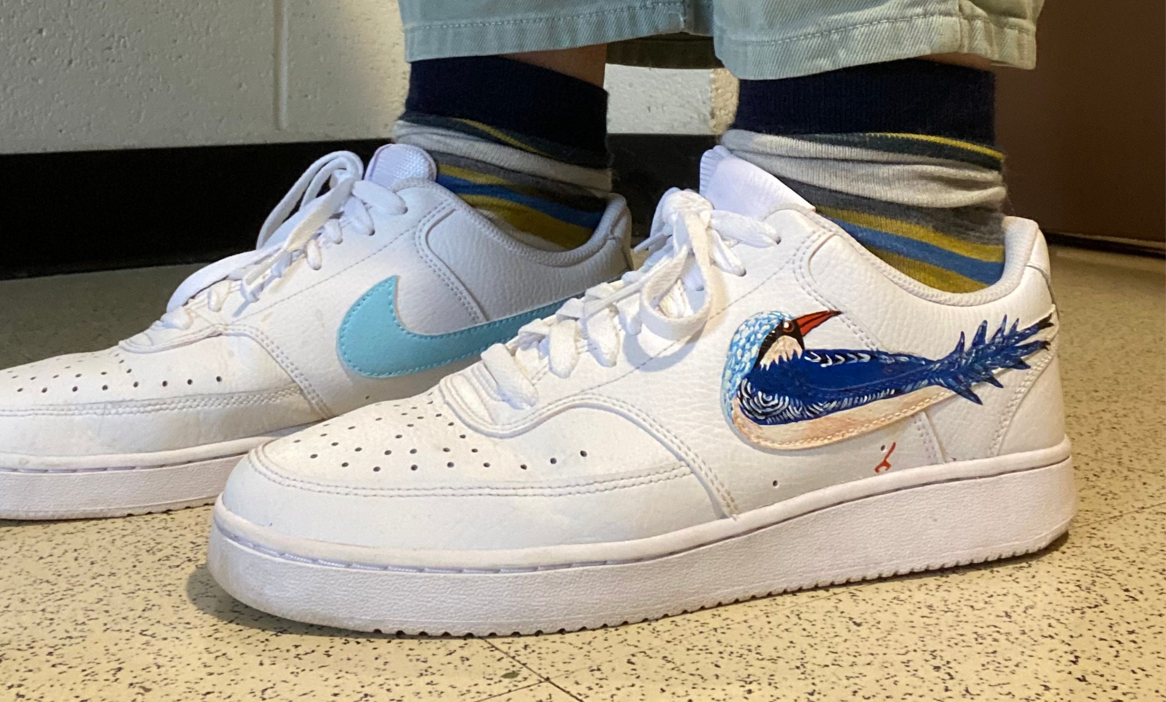 Blue Bird Custom Nike Sneakers - Etsy