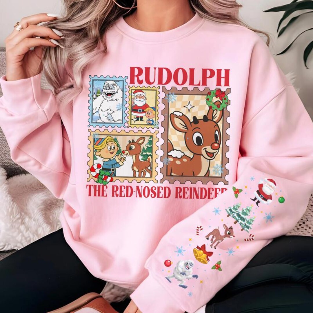 Rudolph the Red Nosed Reindeer Christmas Sweatshirt, Rudolph Christmas ...