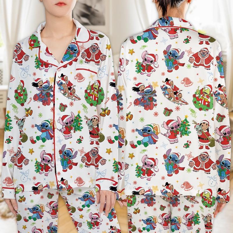 Stitch Xmas Pajamas - Etsy