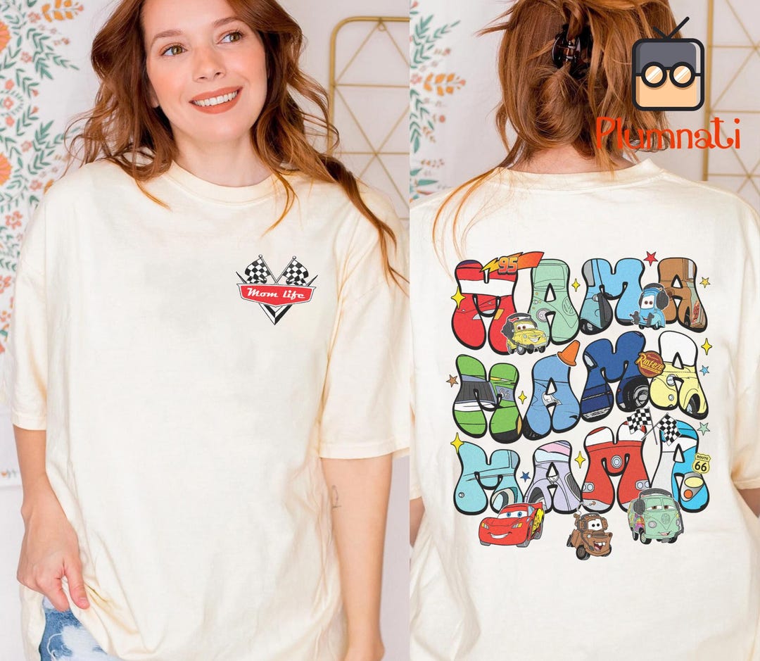 Pixar Cars Mom Life Shirt, Disneyland Mom Dad Shirt, Cars Lightning ...