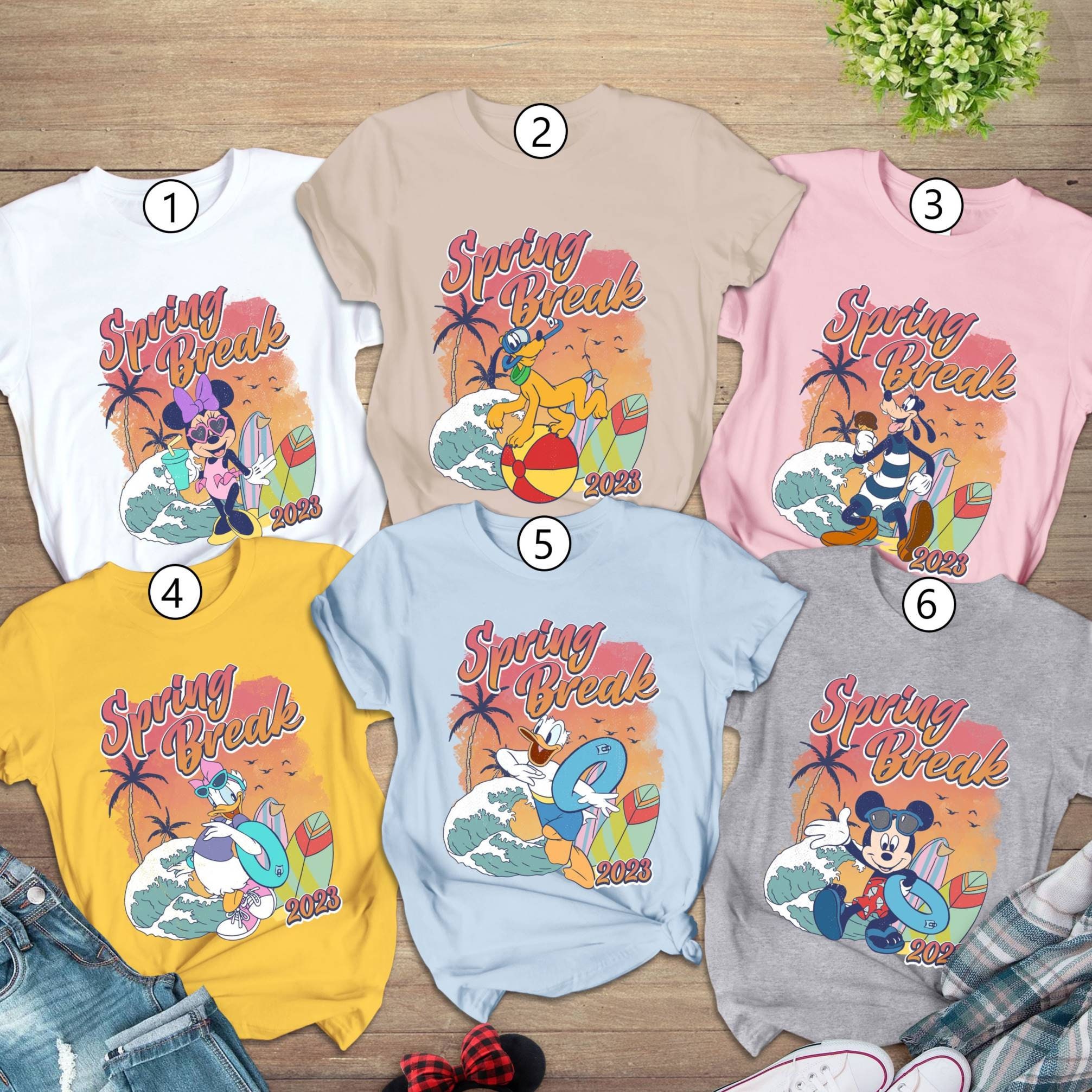 Disney Spring Break 2023 Family Shirt, Mickey And Friends Spring Break ...