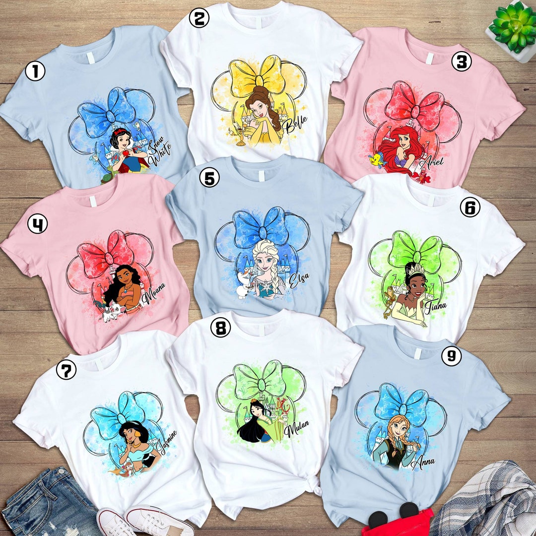 Princess Shirts, Princess Matching Shirt, Princess Costume Outfit ...